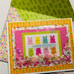 Happy Easter Shaker Note Cards/blank Note Cards/shaker Cards/spring ...