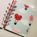 Mini Notebook/“valentine Stamps”/valentines Day Notebook/handmade ...