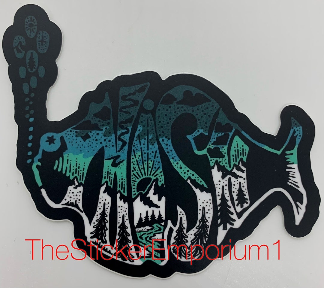 Phish Mountain Scene Logo Sticker Water Bottle Laptop Tumbler Car ...