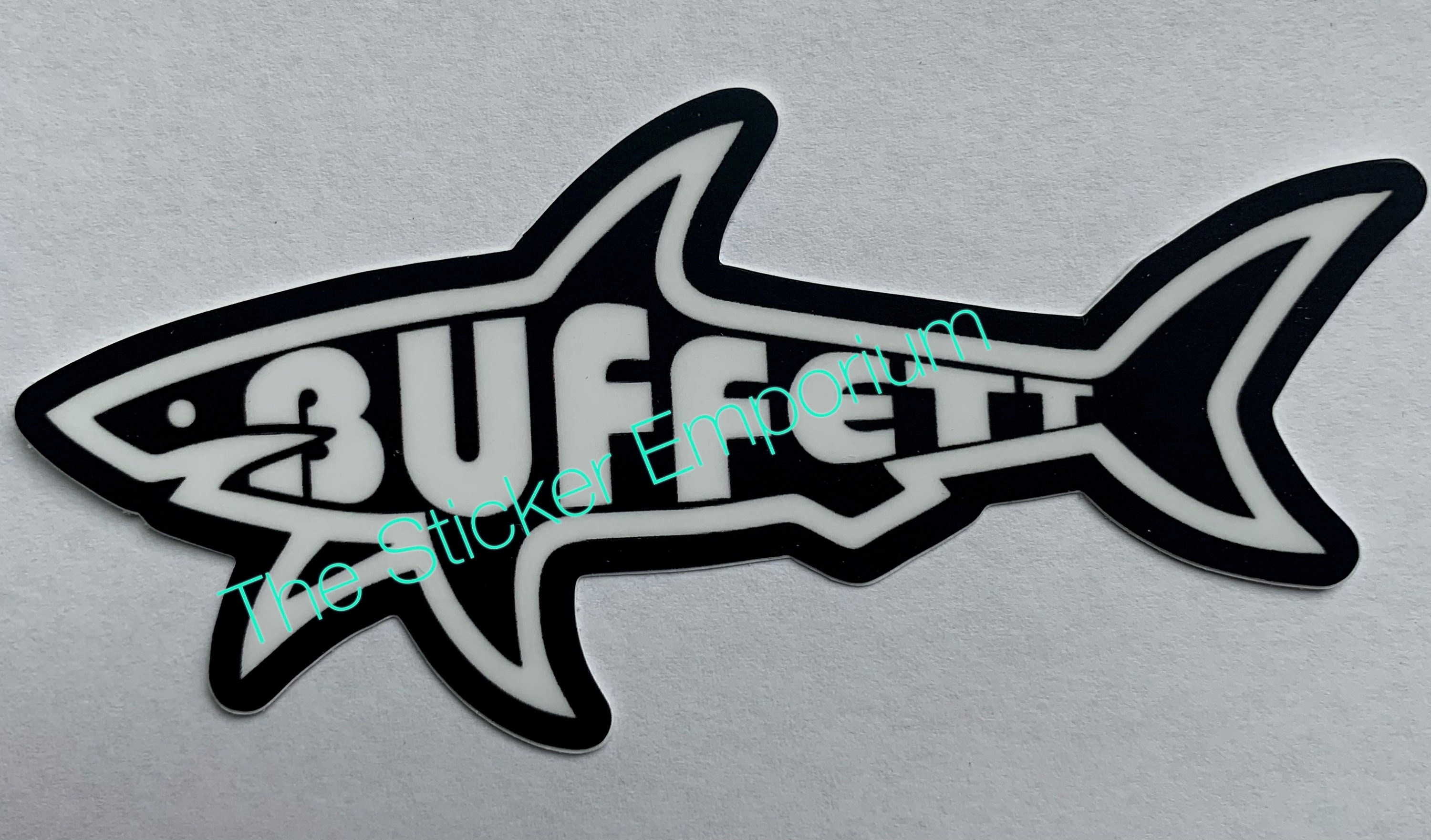 Jimmy Buffett Shark Fins Sticker Water Bottle Car 4 Parrothead Decal - Etsy
