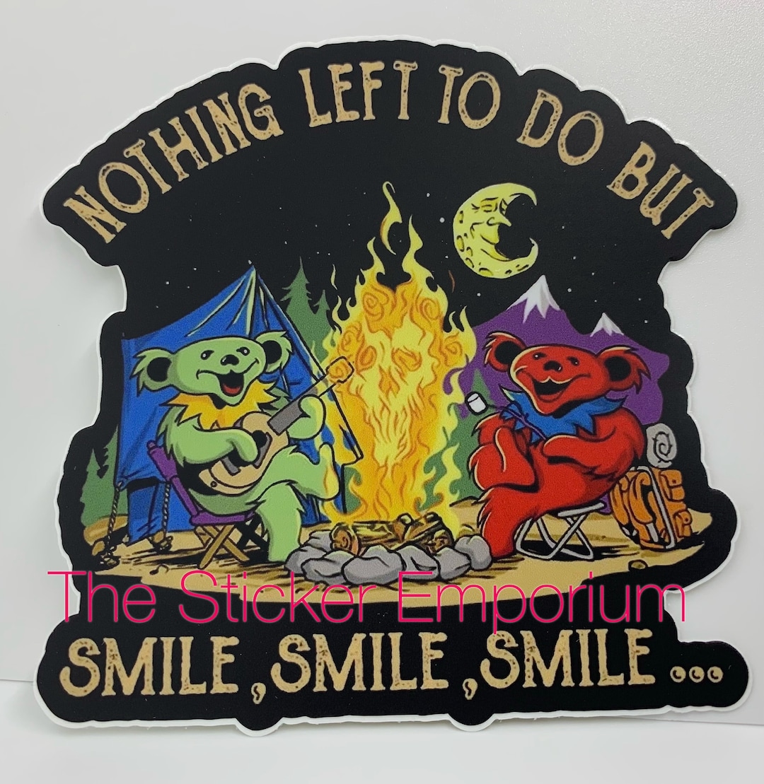 GD Nothing Left to Do but Smile Smile Smile Sticker ~ Water Bottle ...
