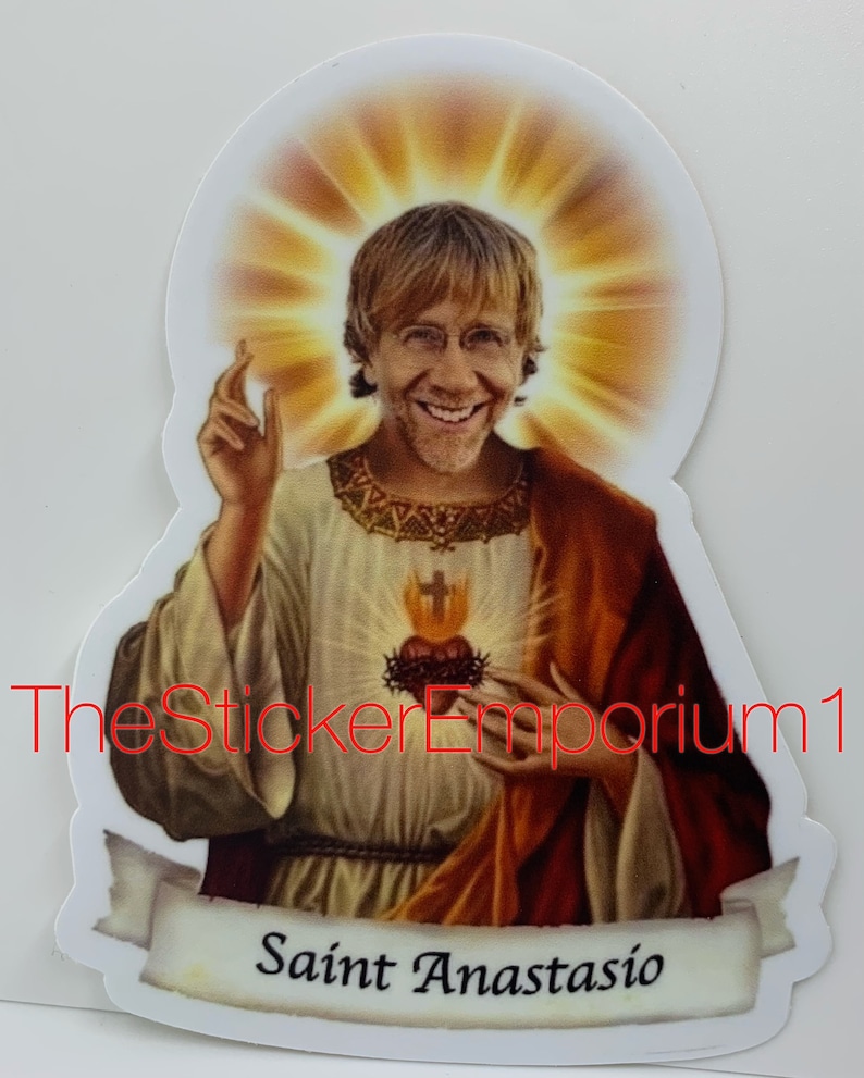 Saint Trey Anastasio 4 Trey Phish Sticker Water Bottle Laptop Tumbler Car Decal - Etsy