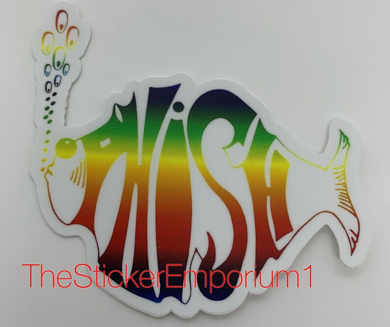 Phish Rainbow Logo 4” Sticker ~ Water Bottle Laptop Tumbler Car Lyrics ...