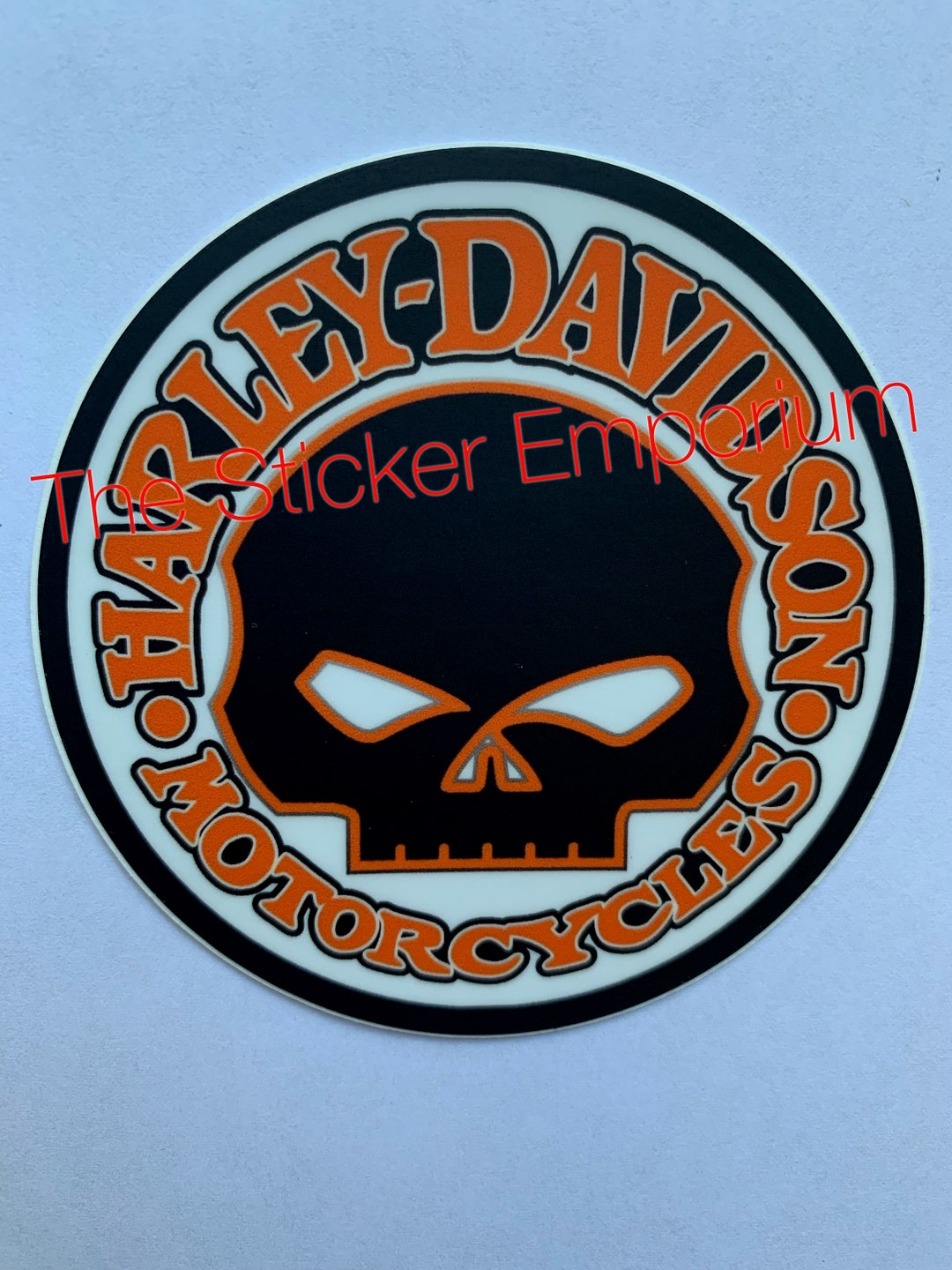 Vintage Style HD Motorcycle Willie G Sticker Helmet Tank Toolbox Car ...