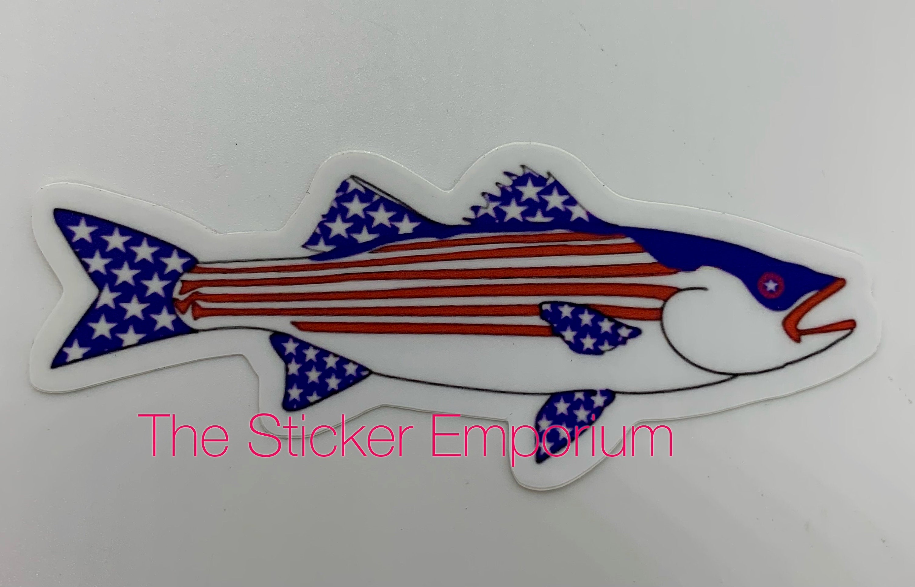 Stars & Strippers Saltwater Fishing Sticker Water Bottle Laptop Tumbler ...