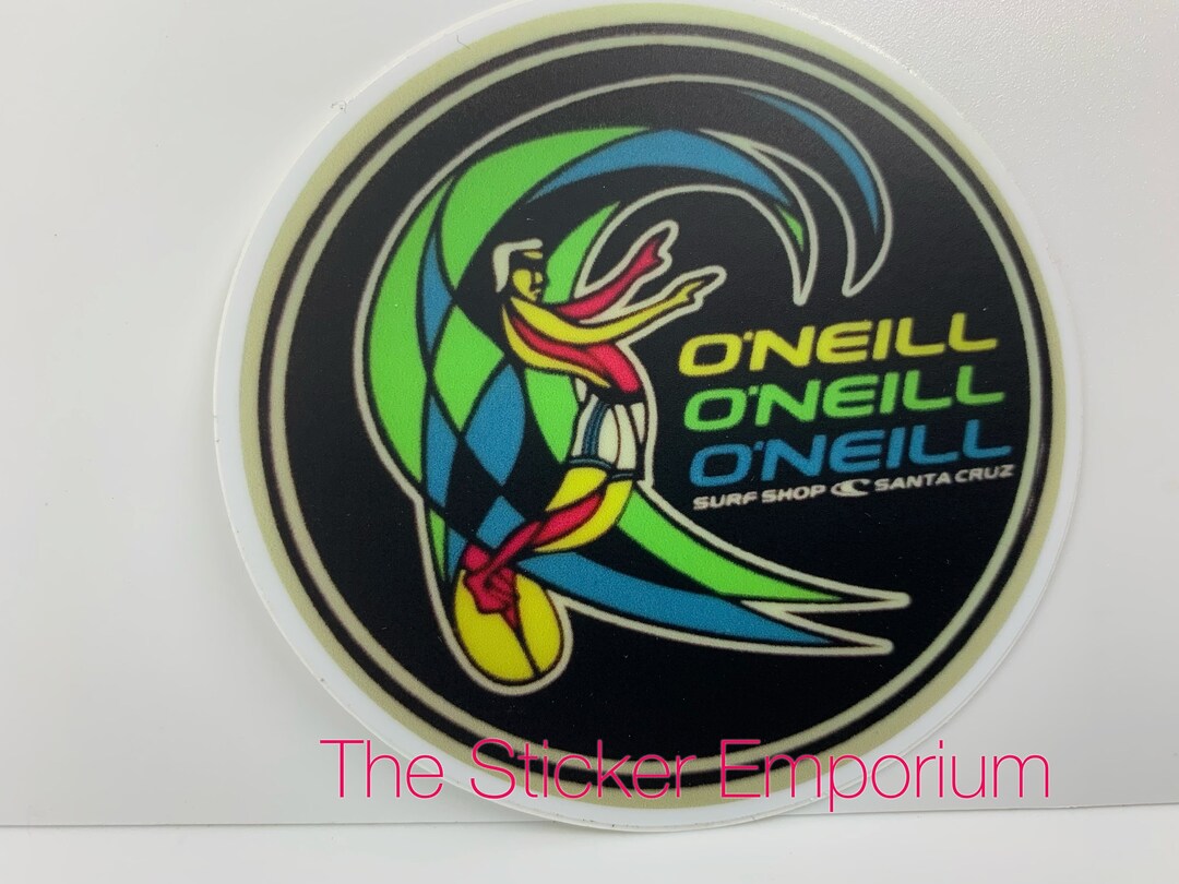 Oneill Surf Shop Santa Cruz California CA Surfboard Sticker Water ...