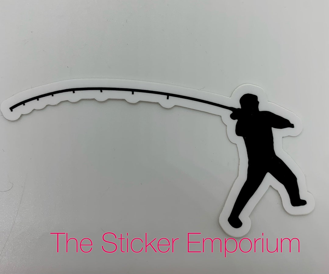 Surfcasting Saltwater Fishing Sticker ~ Water Bottle Laptop Tumbler Car ...