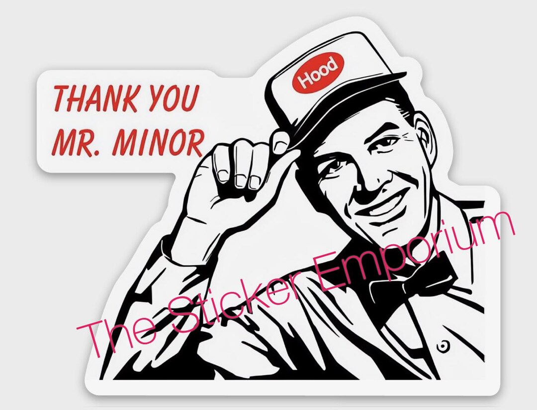 Phish Harry Hood 'thank You Mr. Minor' Sticker - Etsy