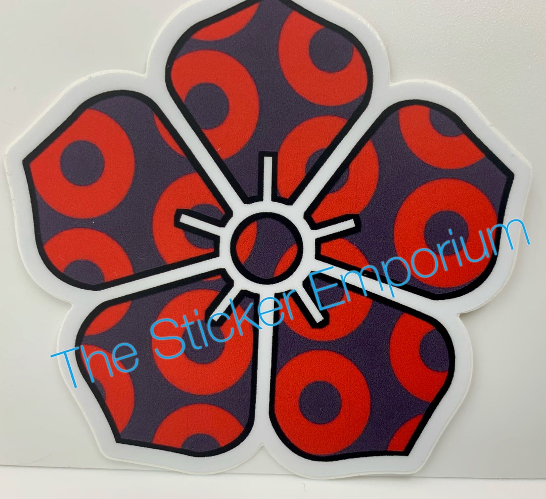 Solitary Flower Donut Phish Sticker ~ Water Bottle Laptop Tumbler Car ...