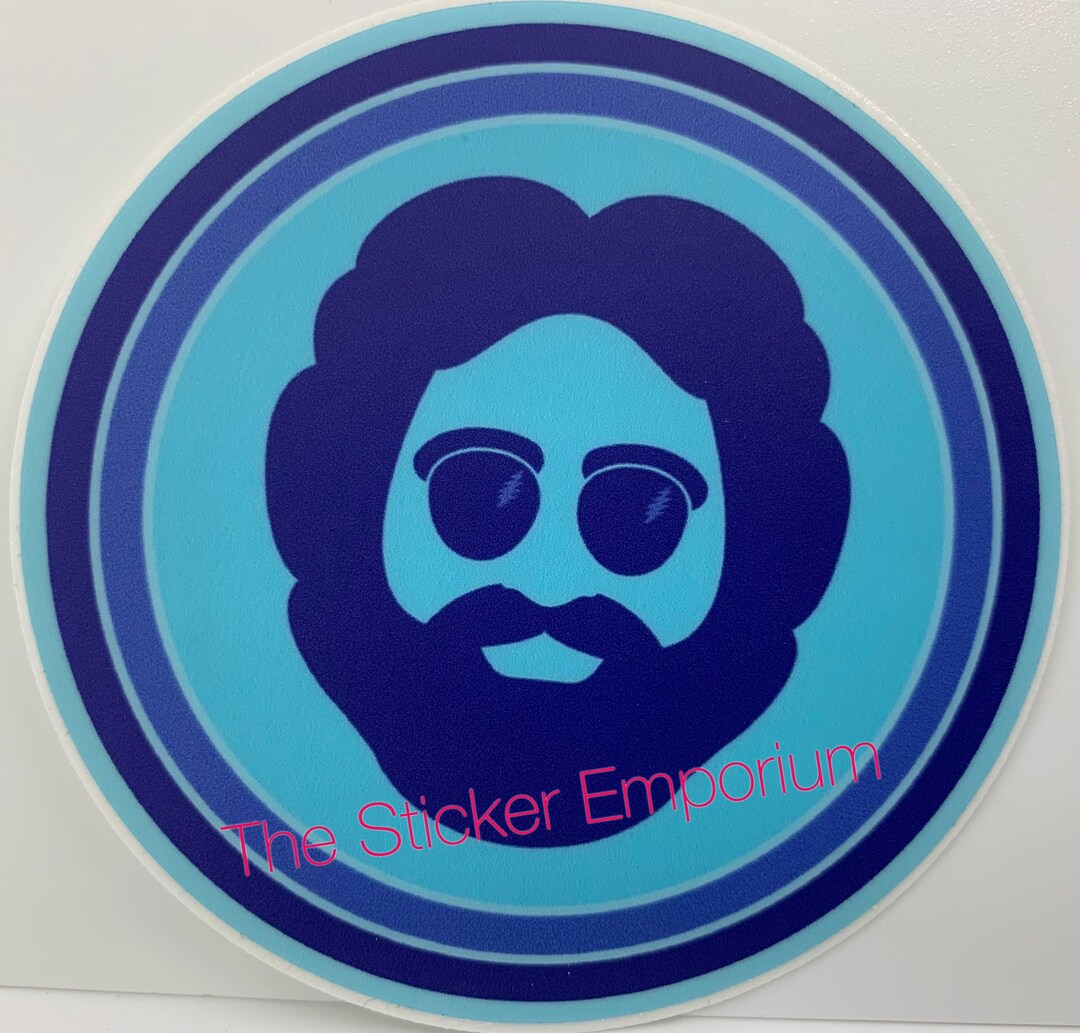 GD Jerry Sticker ~ Water Bottle Laptop Tumbler Car Phish Hiking Camping ...