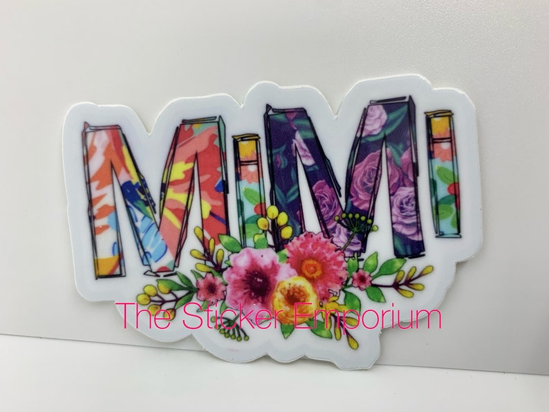 Mimi Sticker ~ Water Bottle ~ Laptop Tumbler Car Grandparents Grand ...
