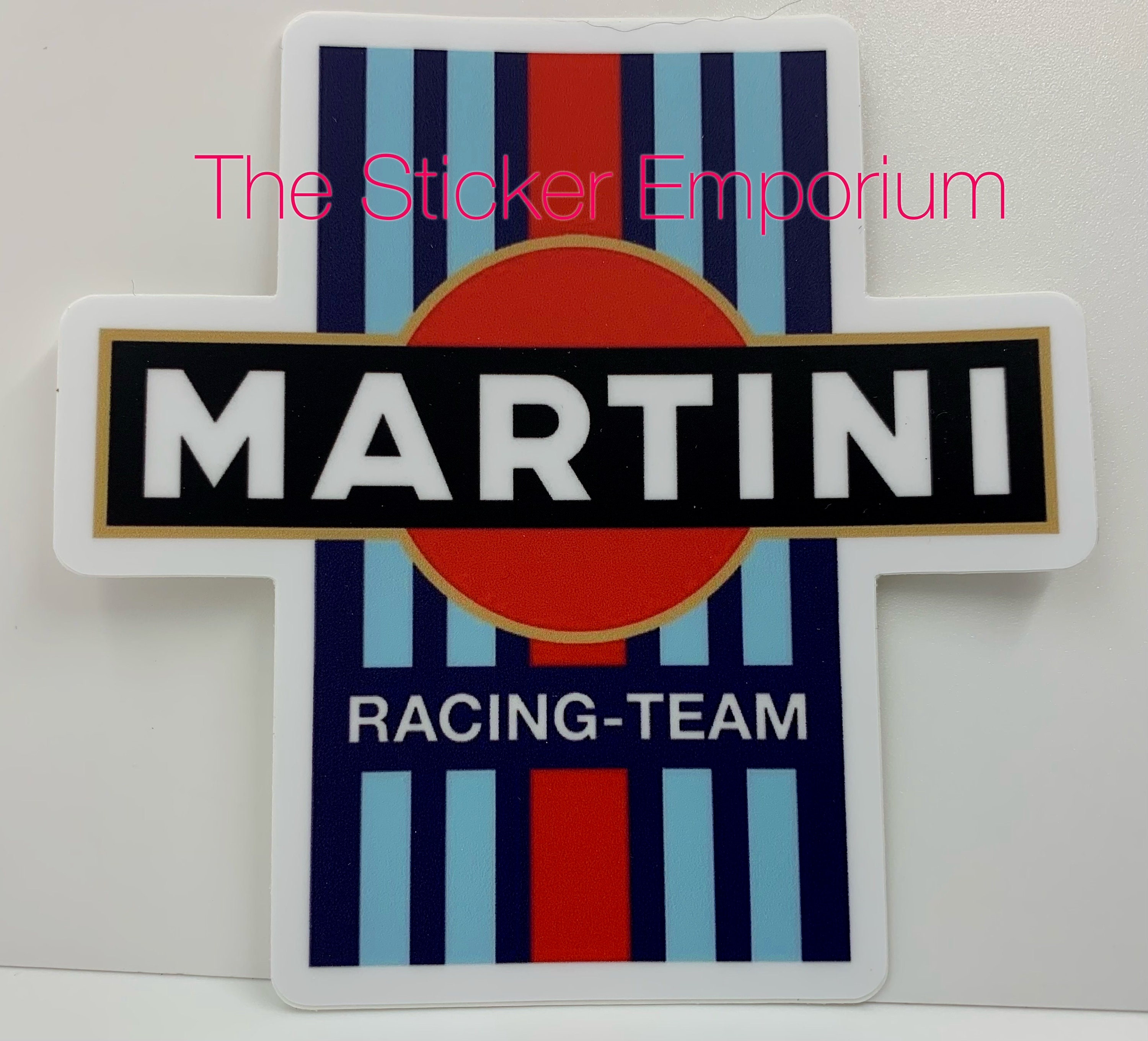 Martini Racing Team Decal Sticker Rally Lancia Formula One Race Car ...
