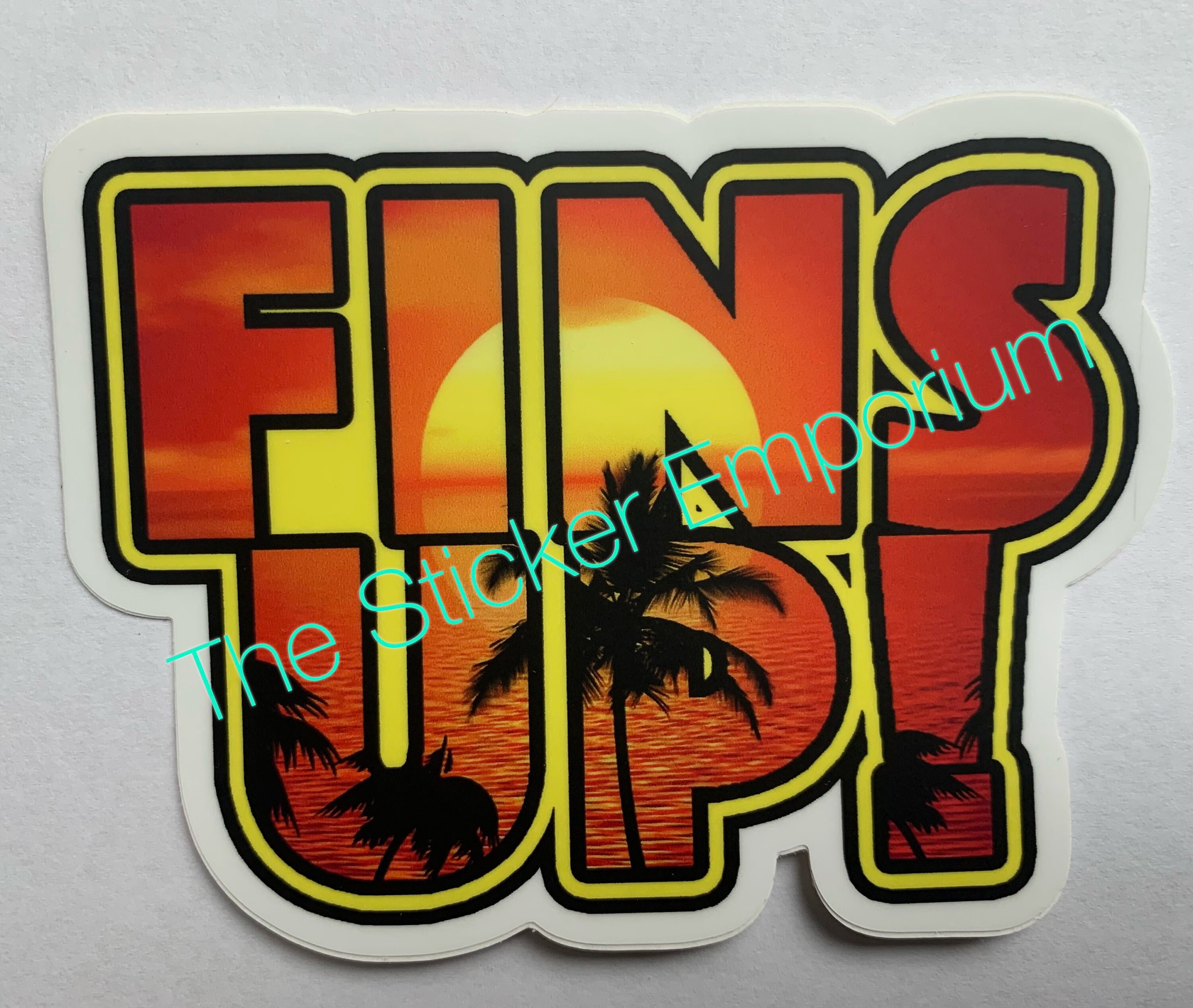 Jimmy Buffett Fins up Sticker Water Bottle Car 4” Parrothead Decal - Etsy
