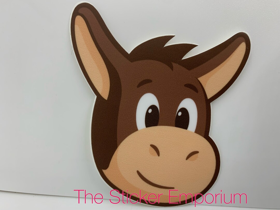 Donkey Mule Sticker ~ Water Bottle Laptop Tumbler Car Waterproof Cute ...