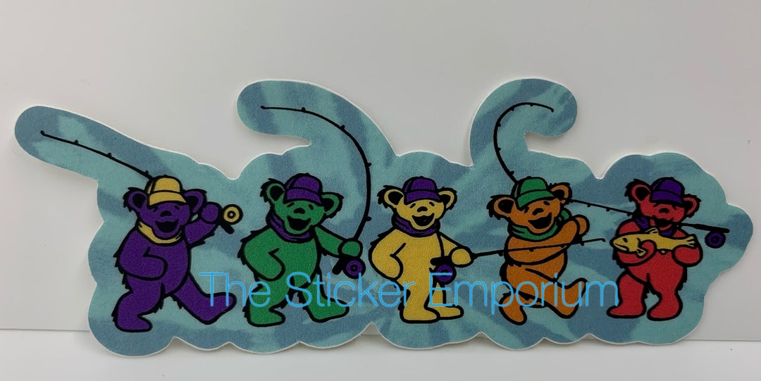 GD Fly Fishing Bears Trout Reel / Pole Sticker Phish Decal - Etsy