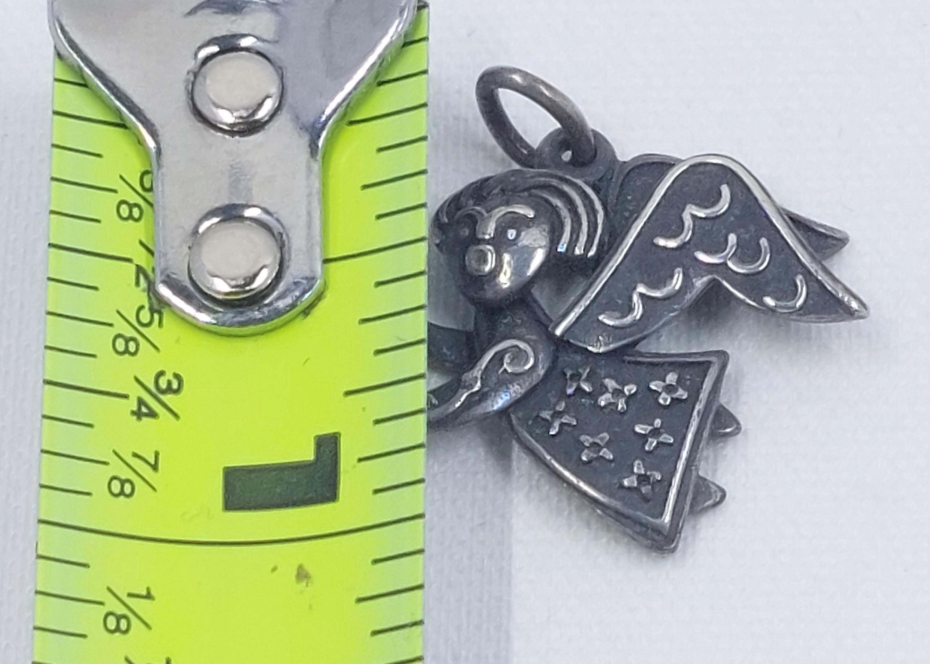 James Avery Retired Singing Angel Pendant Sterling Silver Signed Rare ...