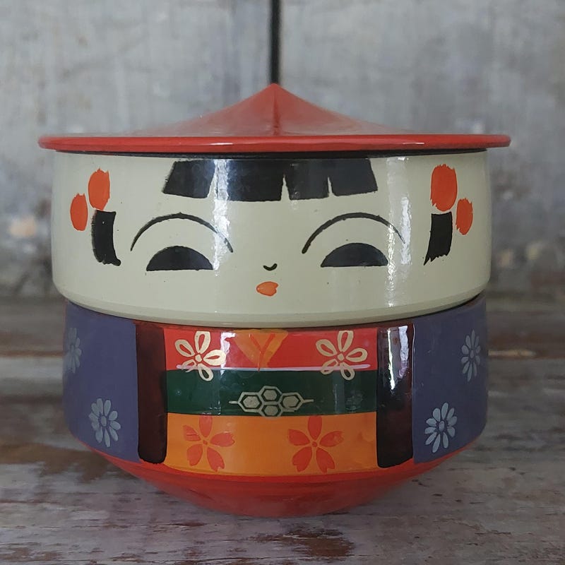 Japanese Kokeshi Box - Etsy