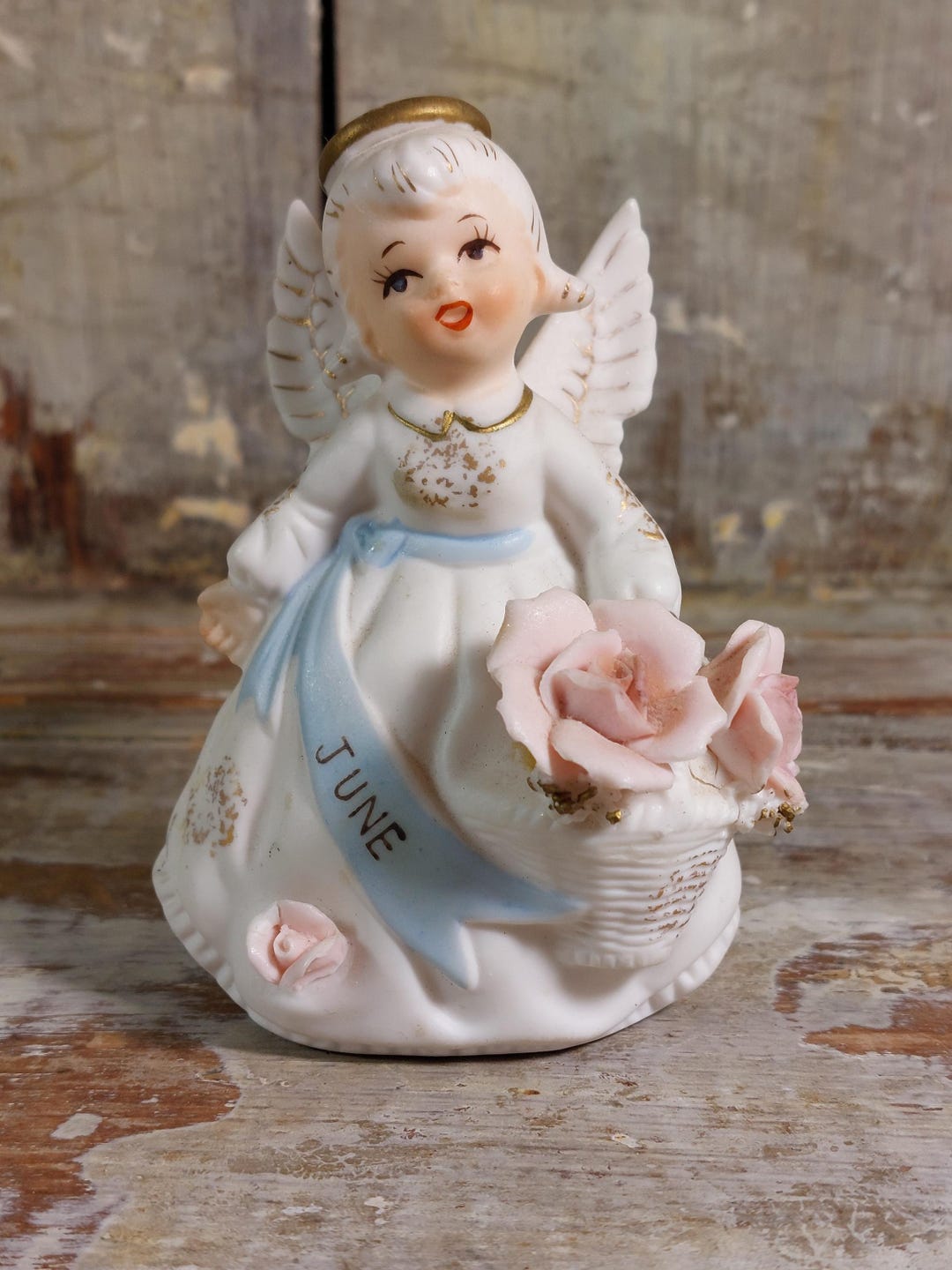 June Birthday Angel by Lefton Vintage Japan Figurine - Etsy