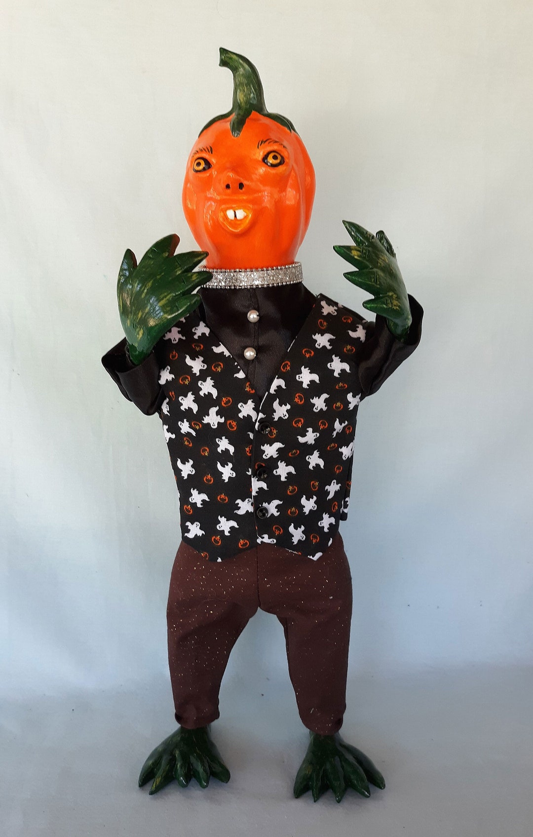 Simon the Disturbed Pumpkin Doll - Etsy