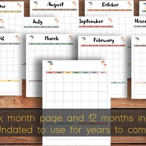 Homeschool Planner Printable Mushrooms - Etsy
