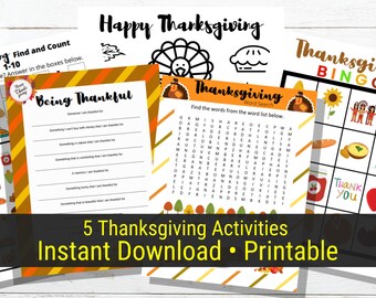 Thanksgiving Scavenger Hunt Printable for Kids Social - Etsy