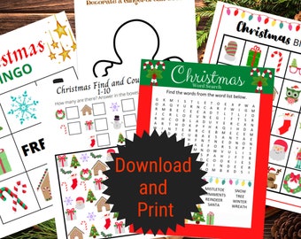 Christmas Activity Bundle for Kids | Printable Holiday Worksheets ...