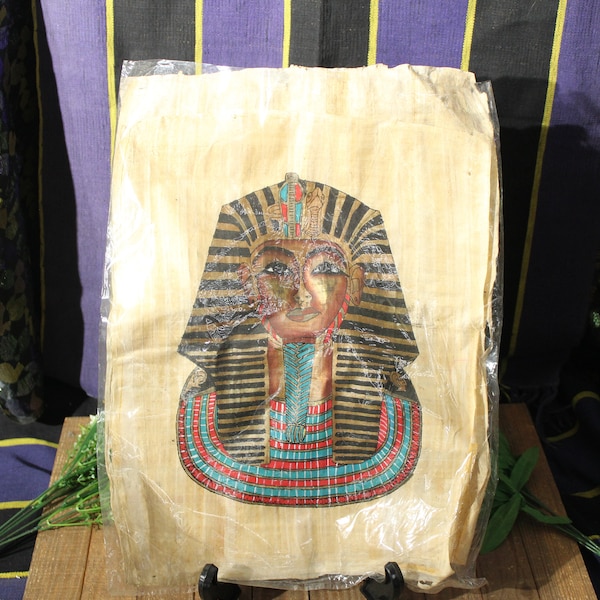 Egyptian Papyrus Art King Tut - Etsy