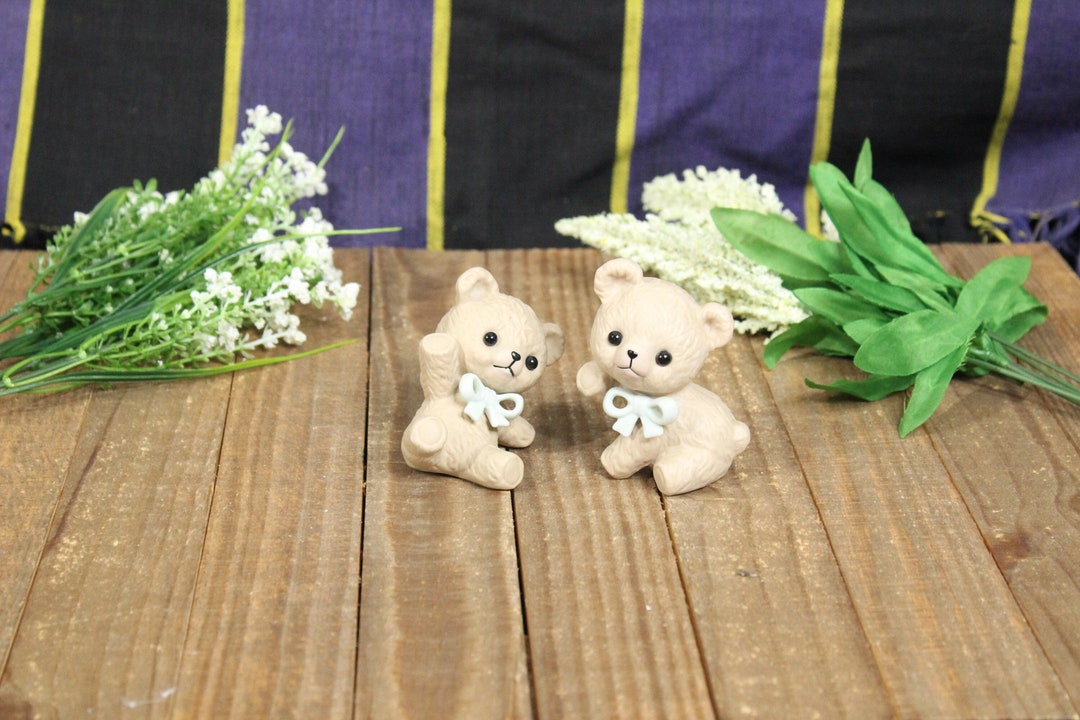 Ceramic Tumbling Teddy Bear Figurines flip and Flop Home Decor - Etsy