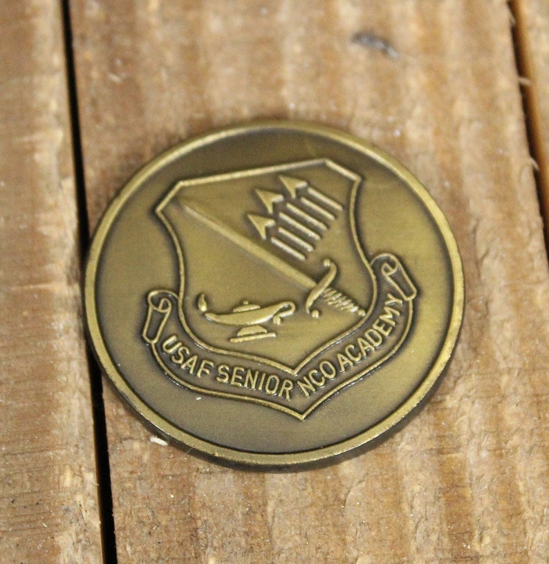 United States Air Force "usaf Senior NCO Academy " Bronze Collectable ...