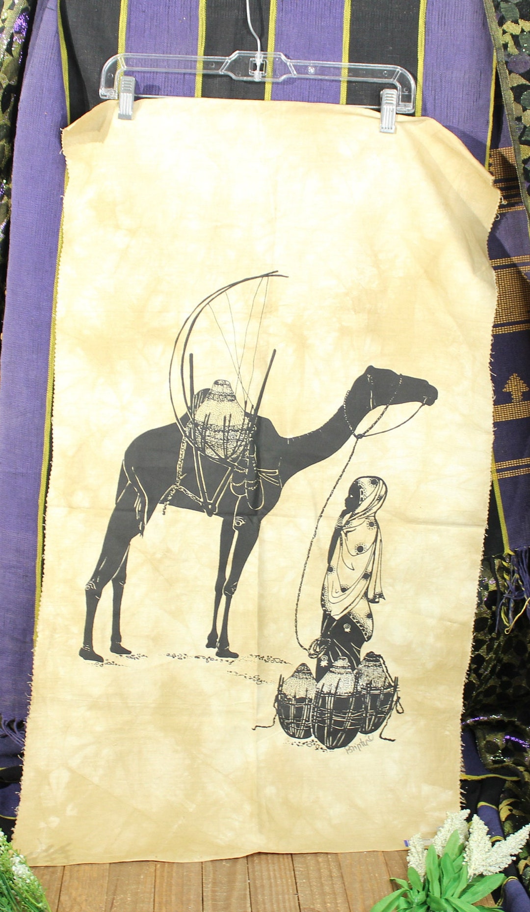 Vintage African Girl With Camel Rectangle Tapestry Home Decor Living - Etsy