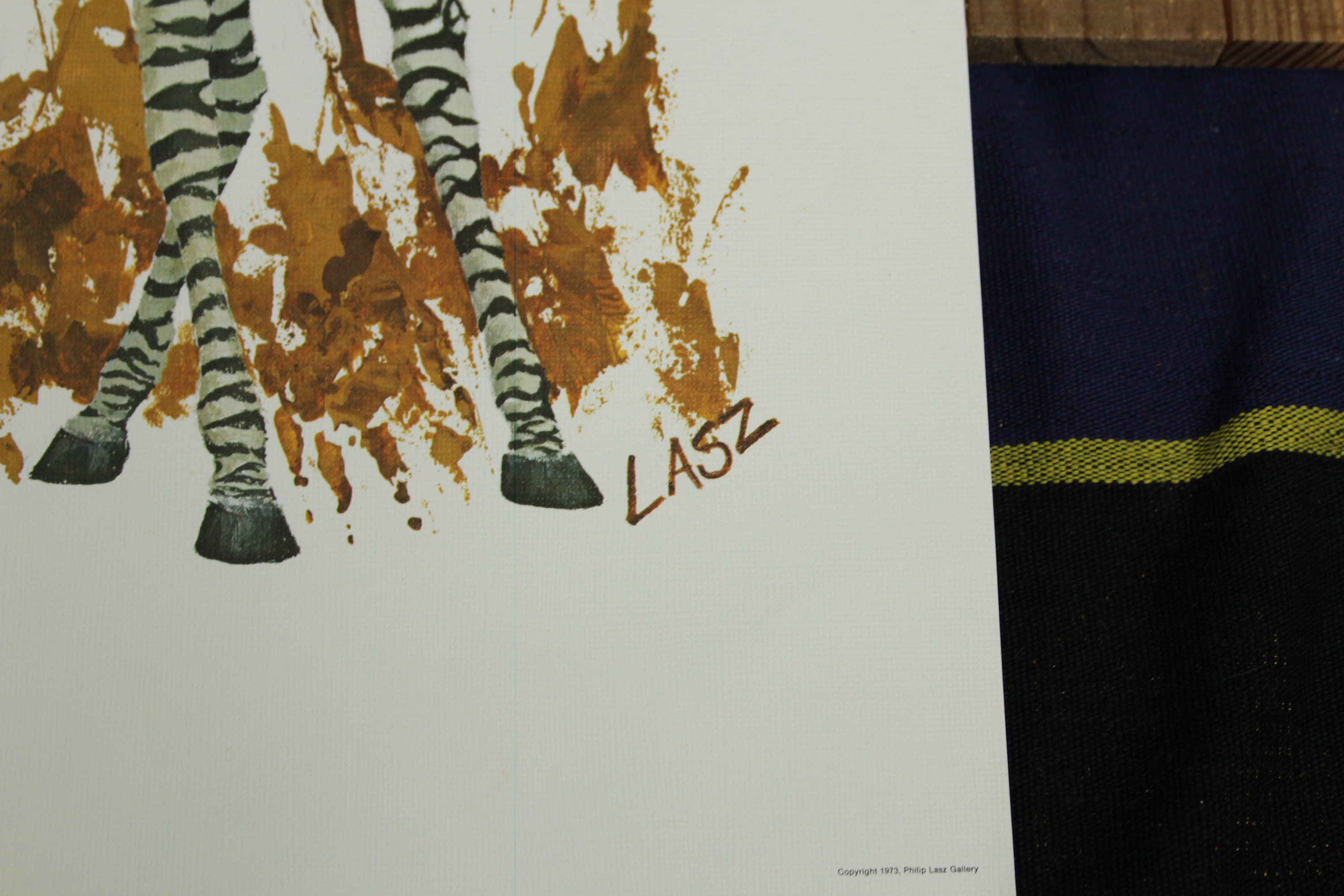 African Zebra Colt Print Picture on Canvas Paper White Brown - Etsy