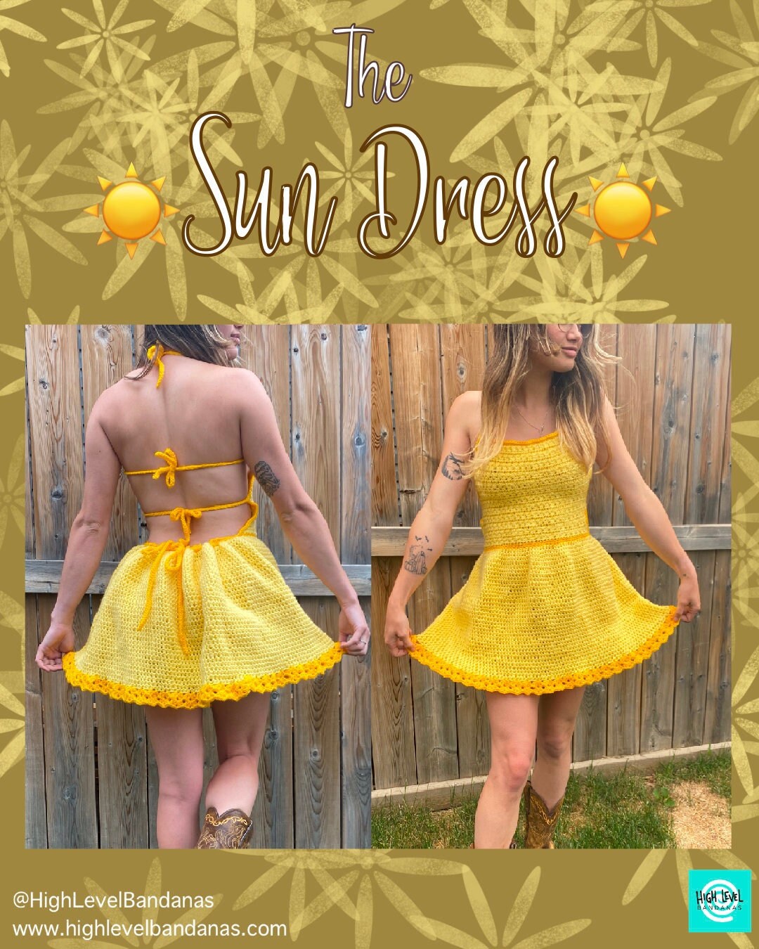 The Sun Dress - Crochet PDF Pattern - Etsy