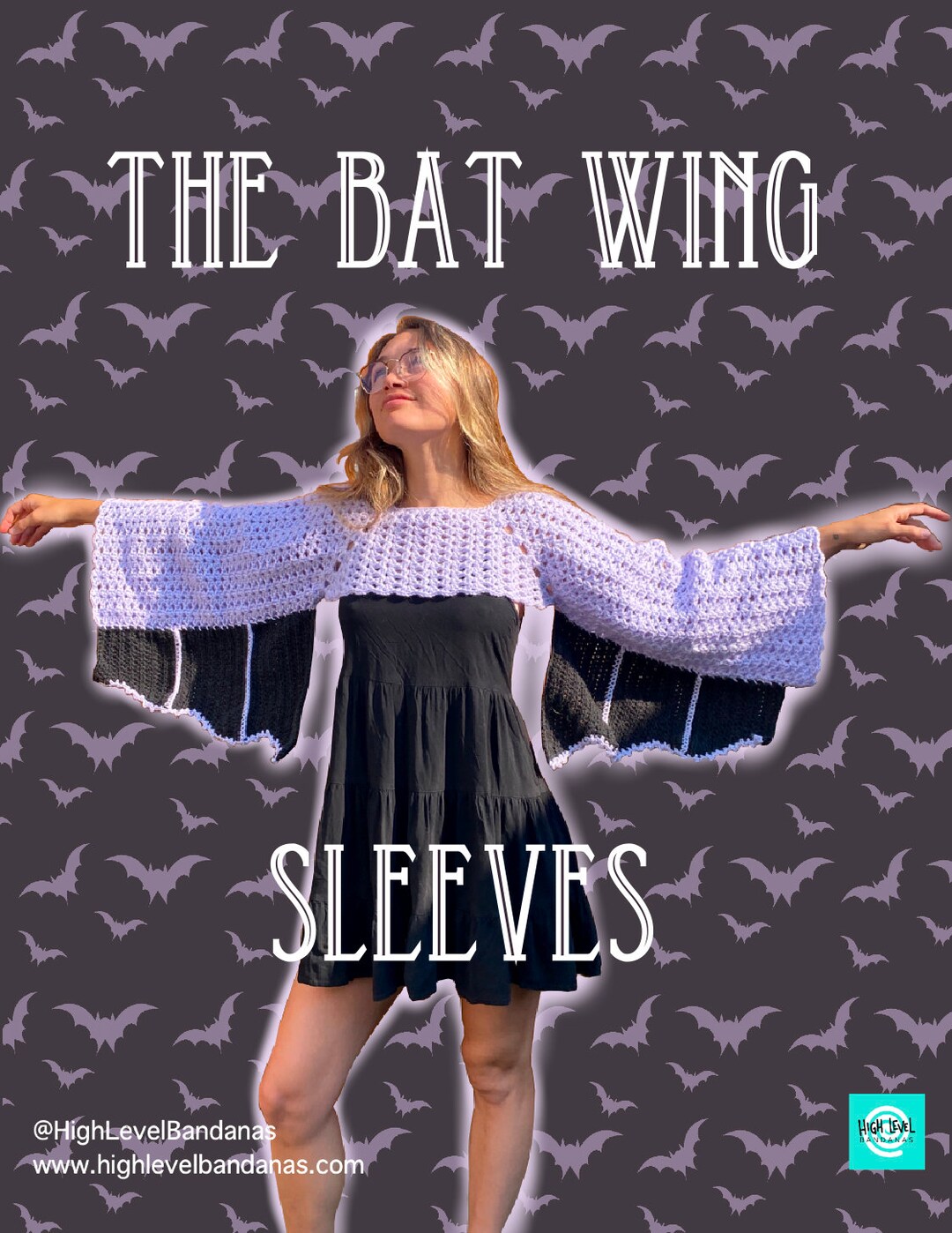 The Bat Wing Sleeves - Crochet PDF Pattern - Etsy
