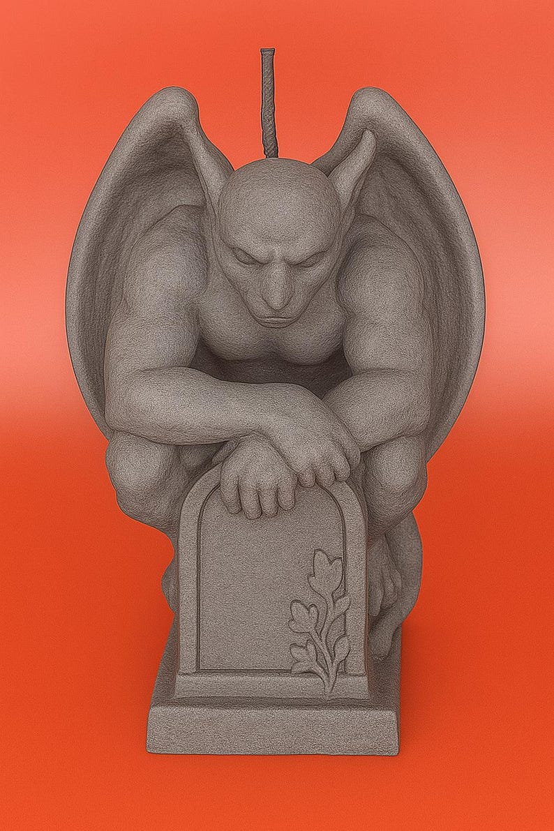 Gargoyle | Gothic Protector Statue | Hand-poured Soy Wax Guardian Decor ...