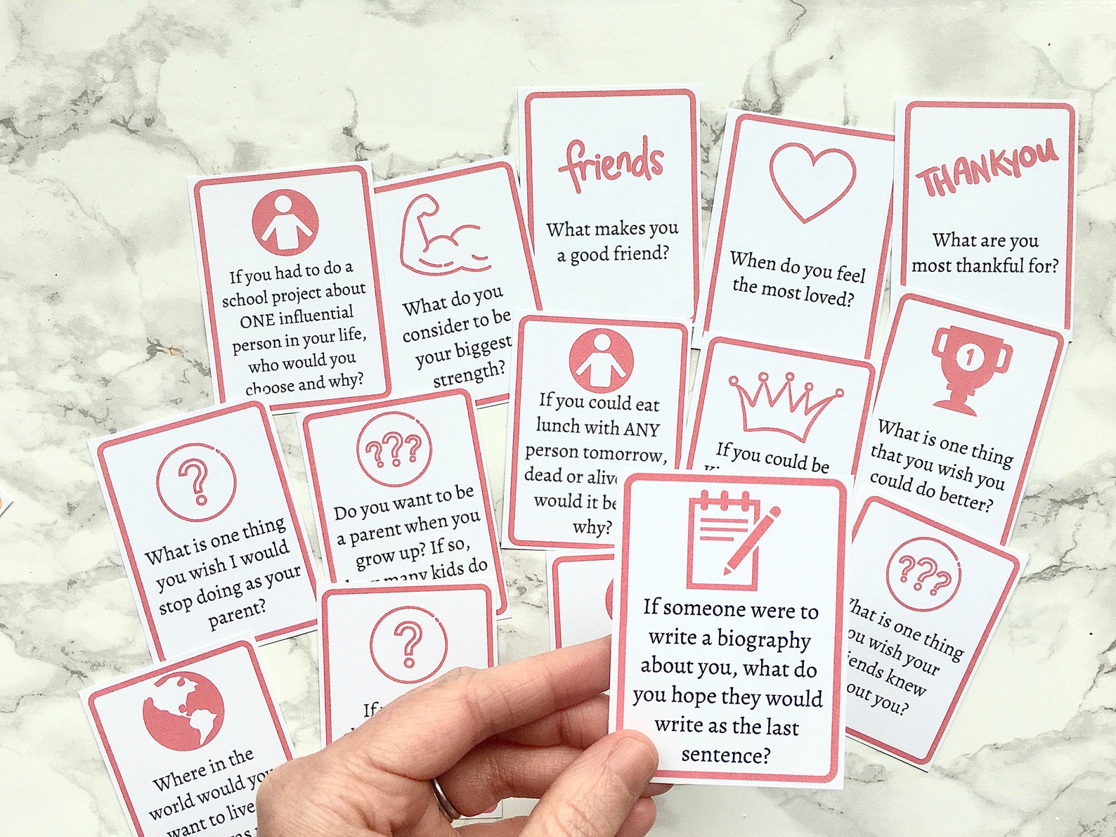 Conversation Starters for Kids - 100 Printable Question Cards for Kids ...