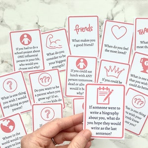 Conversation Starters for Kids - 100 Printable Question Cards for Kids ...