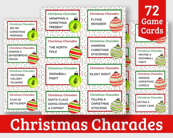 Charades for christmas store