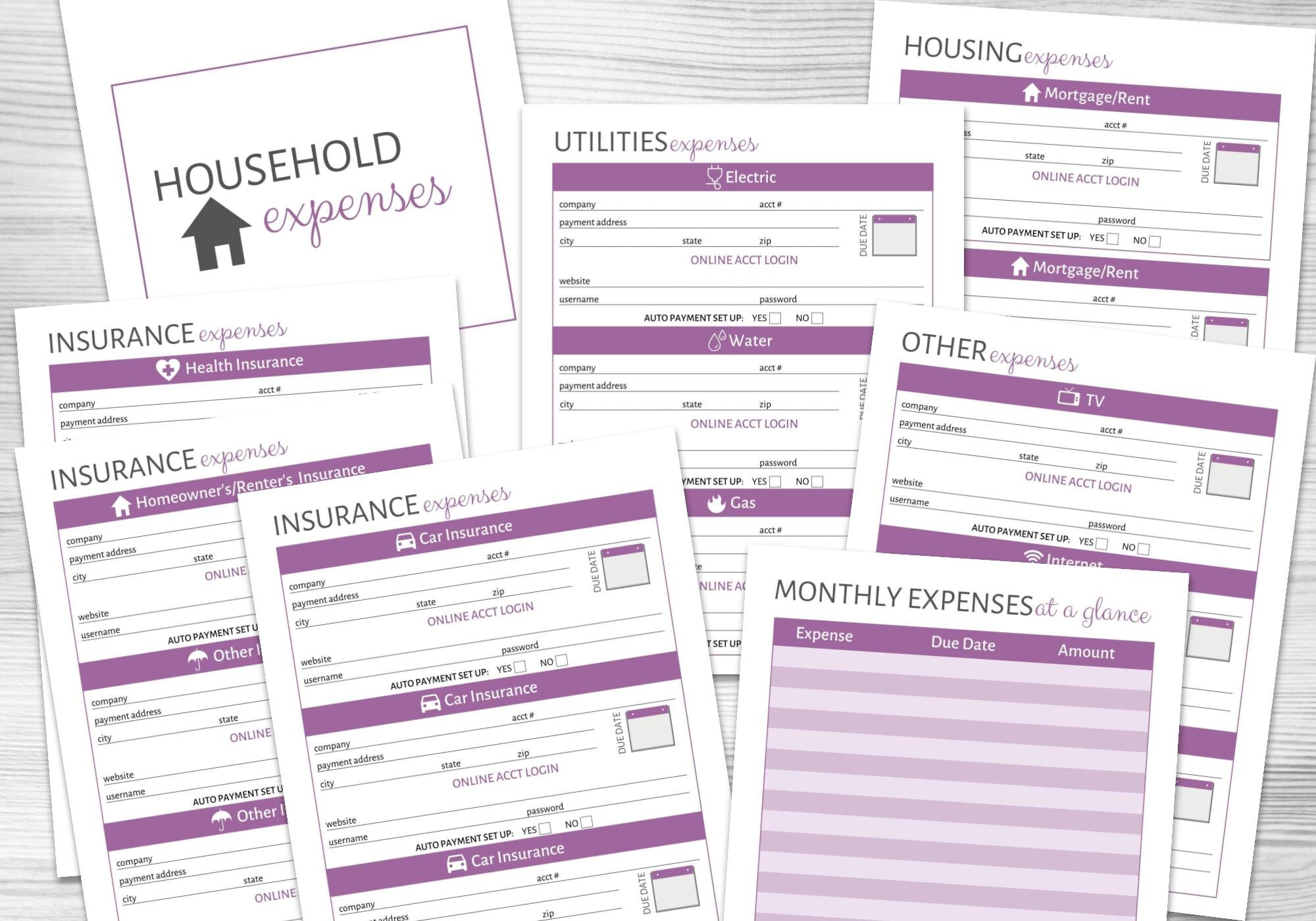 Emergency Binder Family In Case of Emergency Printable | Etsy