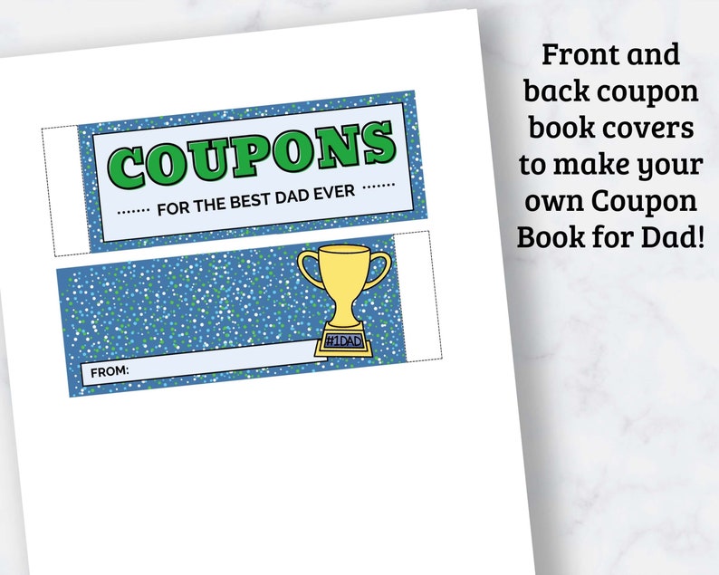 Printable Coupon Book for Dad Father's Day Coupons - Etsy