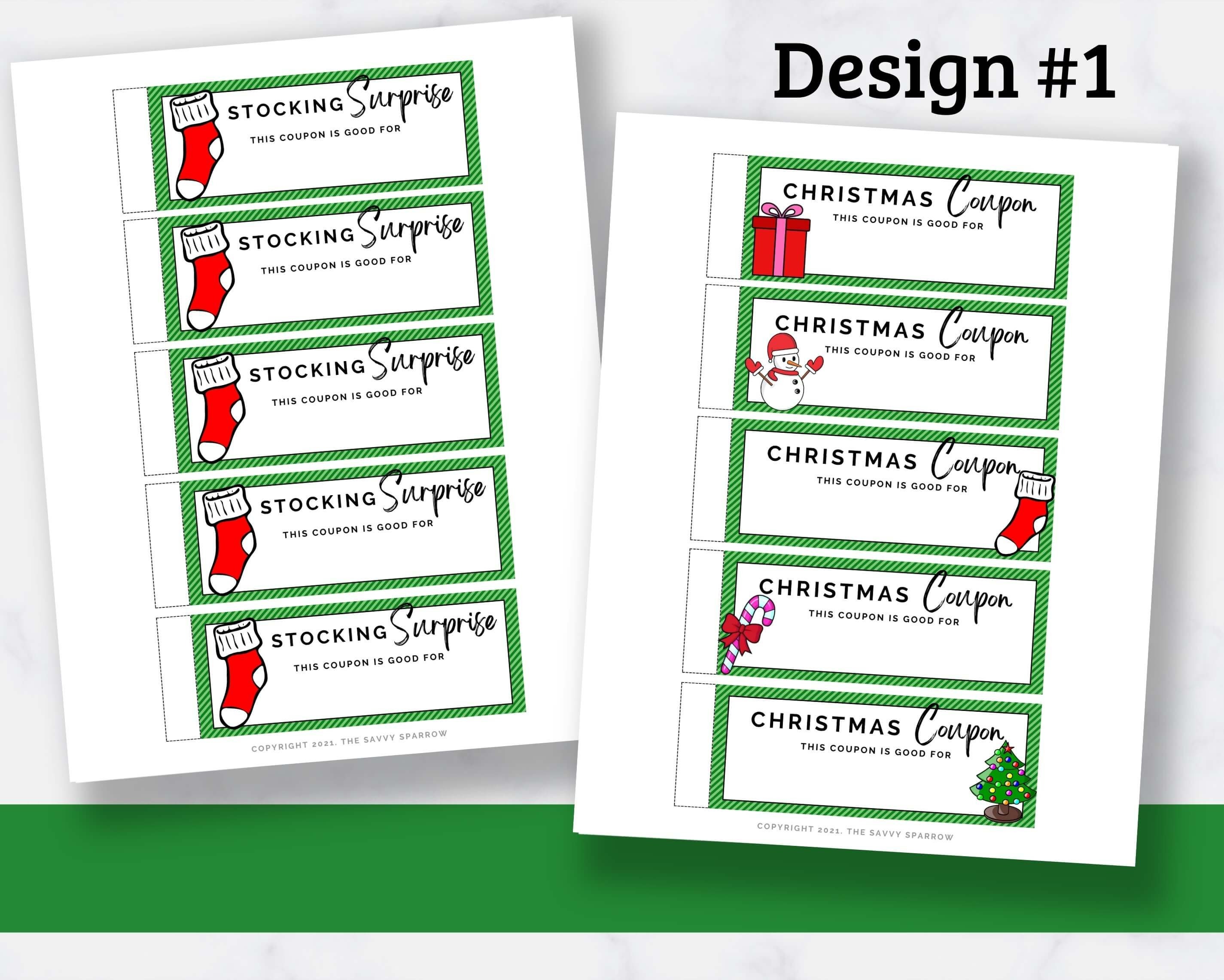 Christmas Coupon Book Printables - 3 Different Christmas Coupon ...