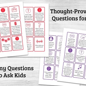 Conversation Starters for Kids - 100 Printable Question Cards for Kids ...