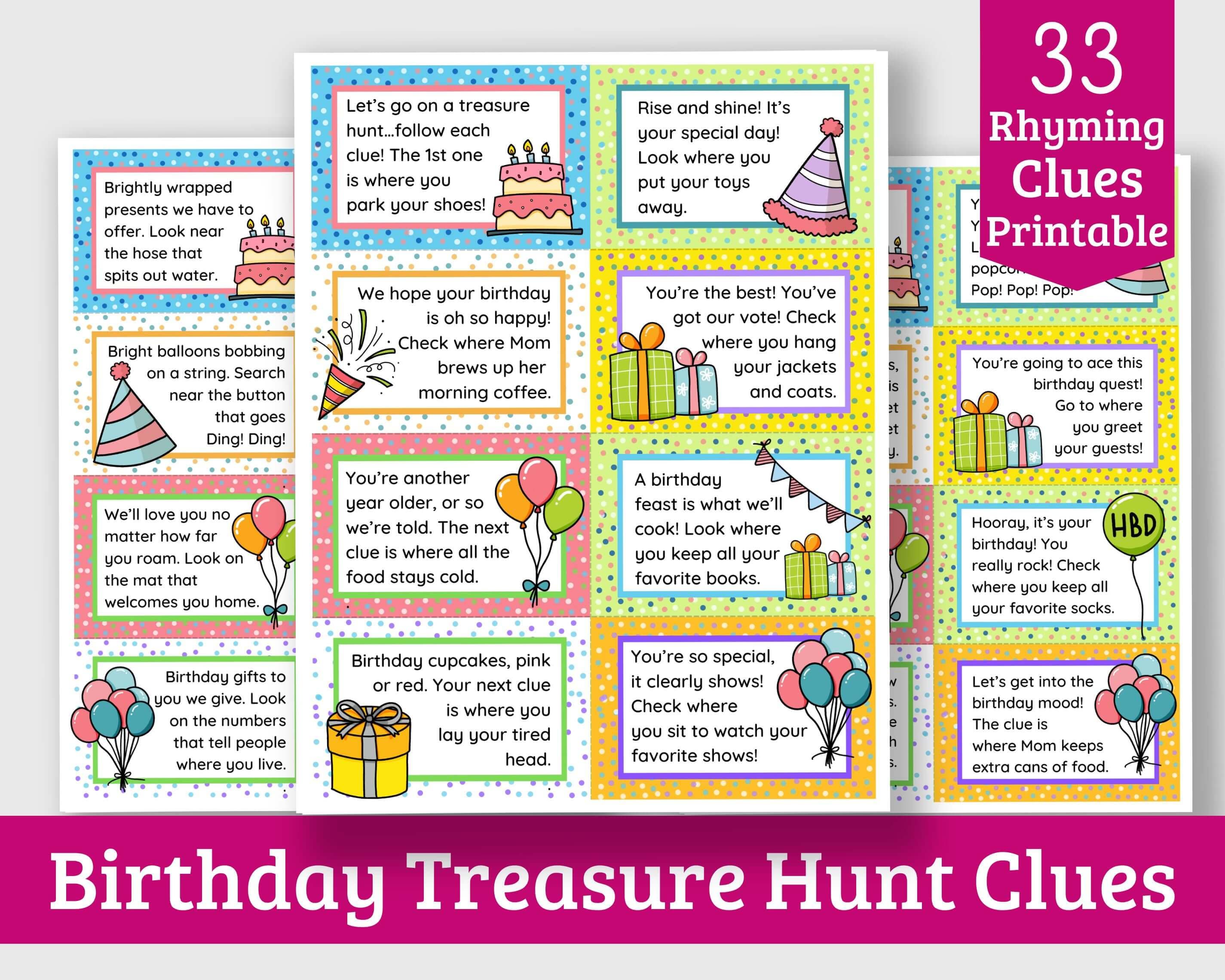 Birthday Scavenger Hunt Clues For Kids 33 Printable Rhyming Birthday birthday-scavenger-hunt-clues-for-kids-33-printable-rhyming-birthday