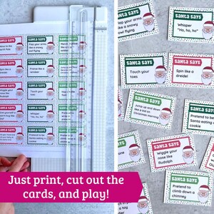Santa Says Game - Printable Christmas Game for Kids - Preschool and ...