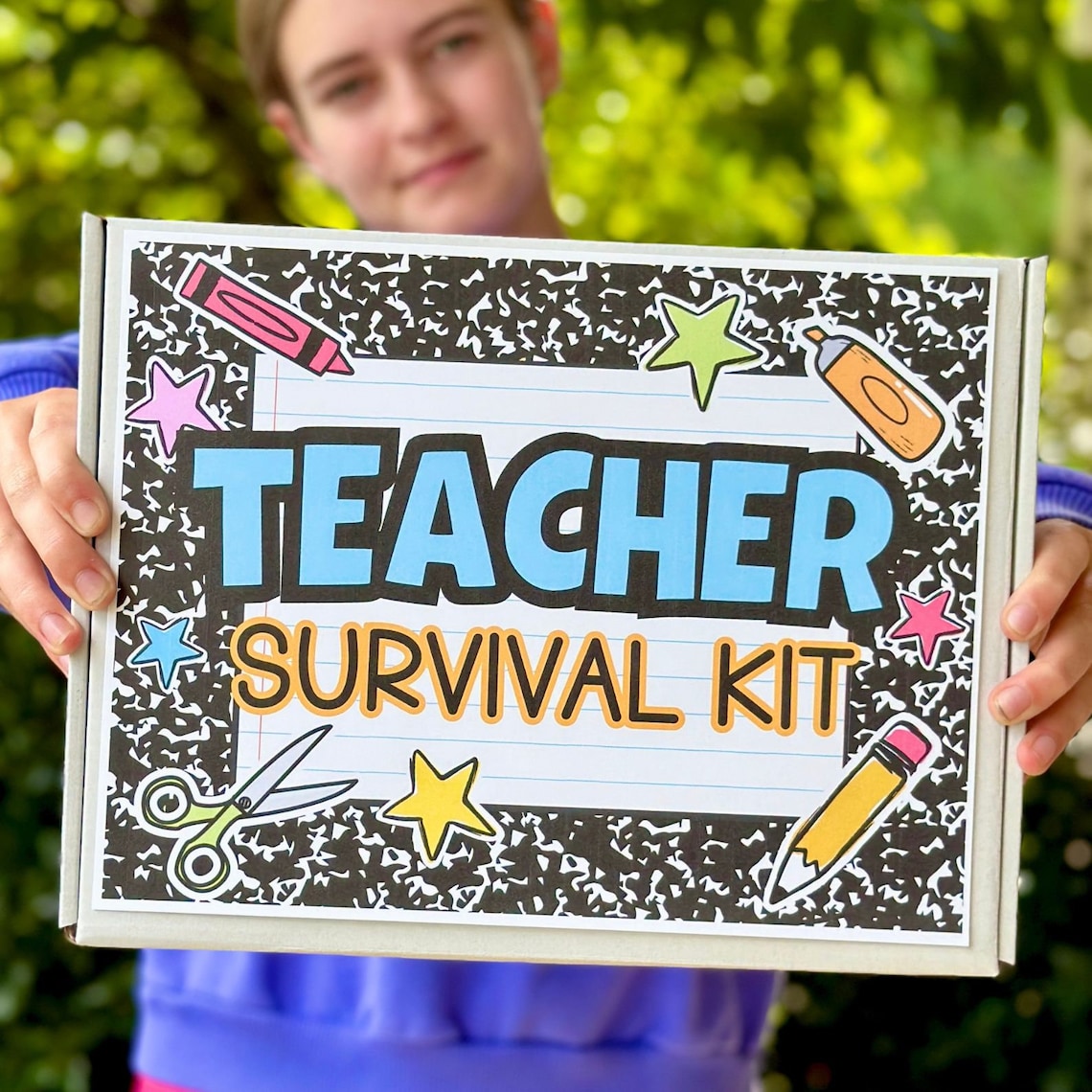 Teacher Survival Kit Printable Gift Tag - Back to School Gift Ideas for ...