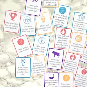 Conversation Starters for Kids 100 Printable Question Cards for Kids - Etsy