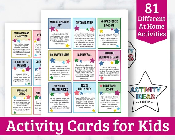 Kids Activity Printable 81 Printable Kids Activities Ideas - Etsy