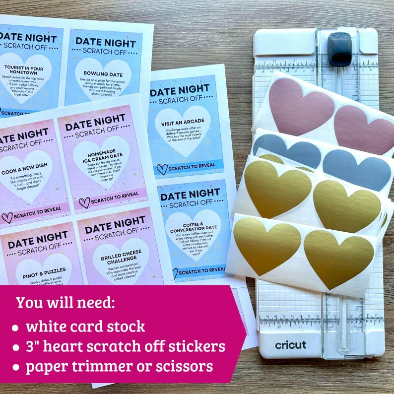 Printable Date Night Scratch off Cards - 60 Scratch off Date Cards ...