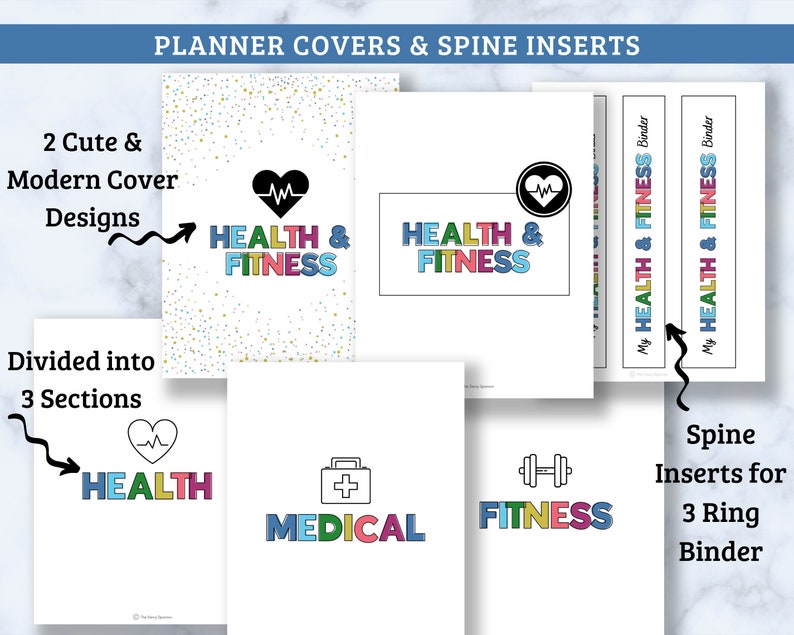 Health and Fitness Binder - Keep Track of Health, Fitness, and Medical ...