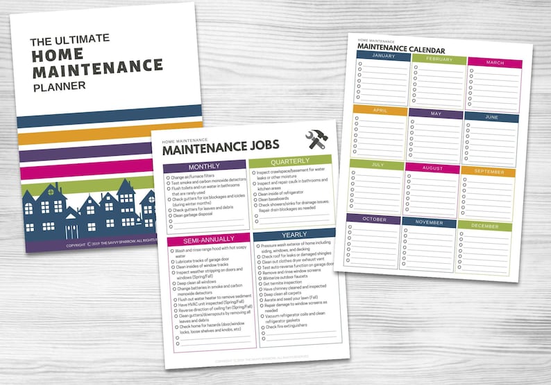 The Ultimate Home Maintenance Planner - Home Maintenance Binder With ...