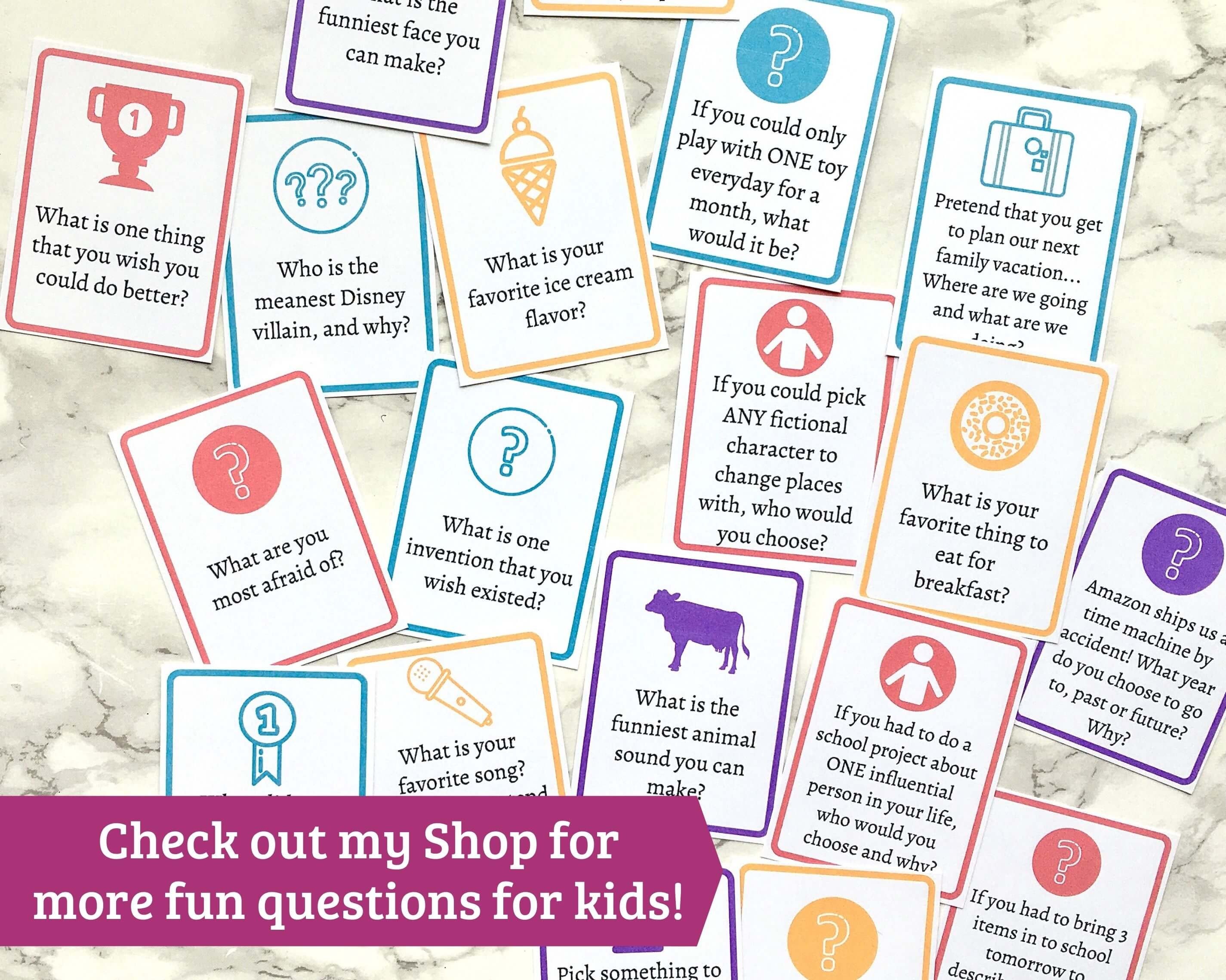 Would You Rather Questions for Kids 117 Printable Cards Fun Road Trip ...